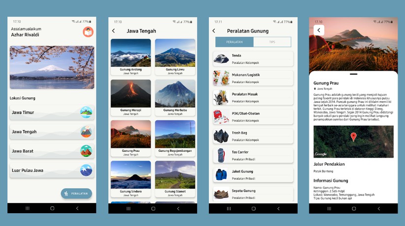 Membuat Aplikasi Info Pendakian Gunung dengan Android Studio Membuat Aplikasi Info Pendakian Gunung dengan Android Studio