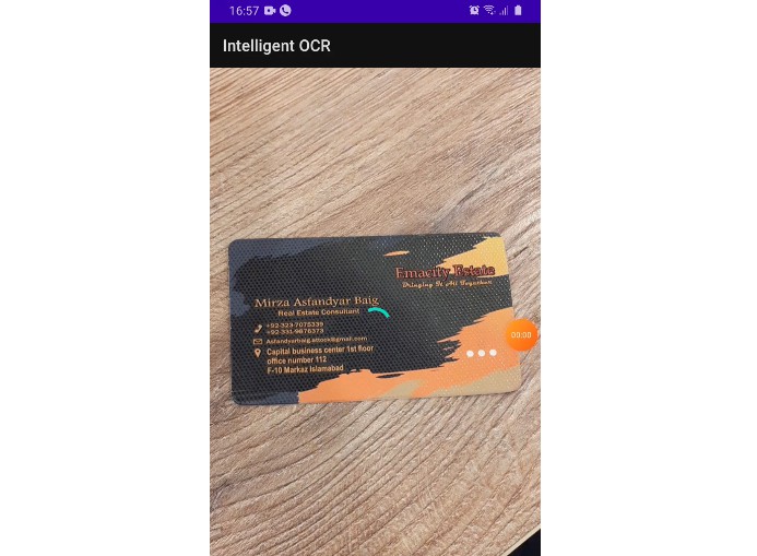 OCR app with entity extraction with mlkit and camerax OCR app with entity extraction with mlkit and camerax