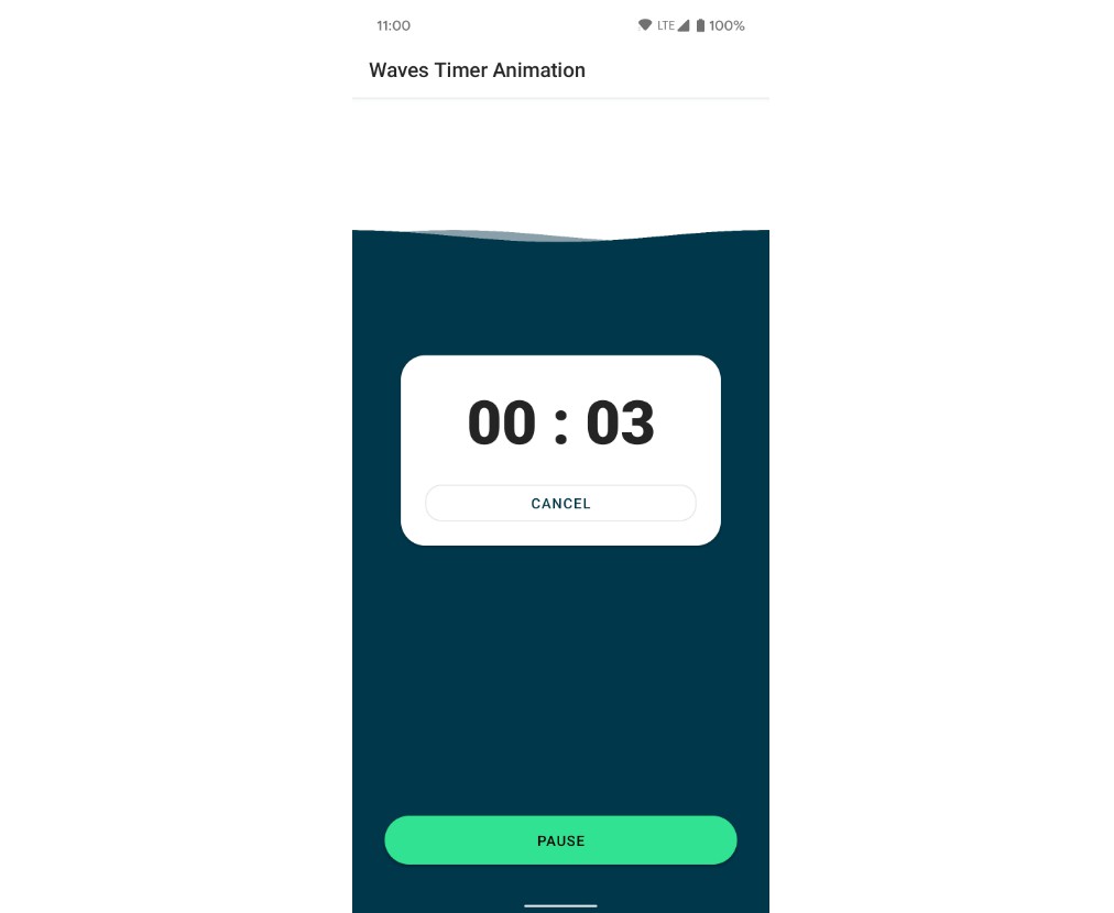 A relaxing waves animation built with Jetpack Compose A relaxing waves animation built with Jetpack Compose